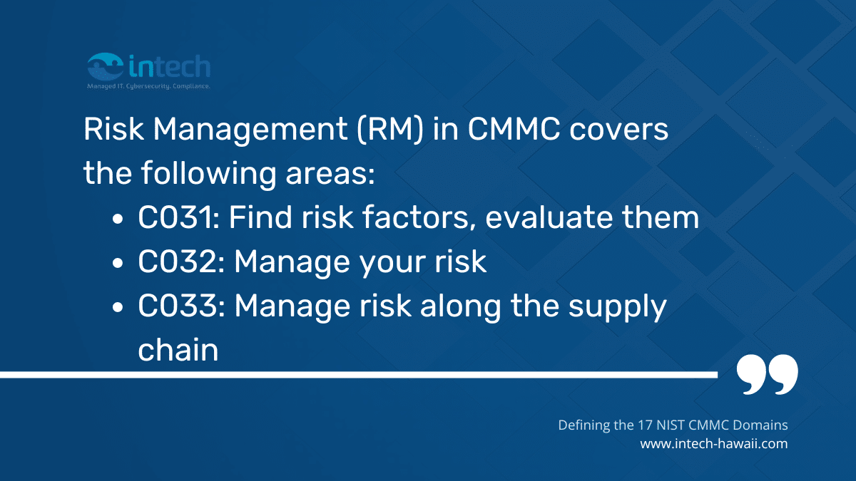 Defining the 17 NIST CMMC Domains | Intech Hawaii